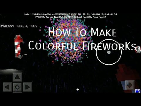 HOW TO MAKE COLORFUL FIREWORKS IN MINECRAFT!