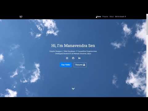 Portfolio Website using Node.js, Express and Mongodb