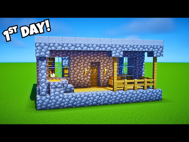 Cobblestone Starter House +Tutorial (Free) Minecraft Map