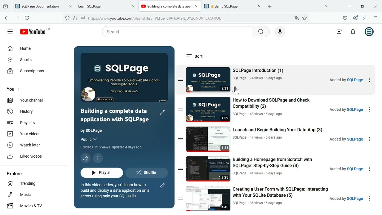 SQLPage Introduction Tutorial (1)