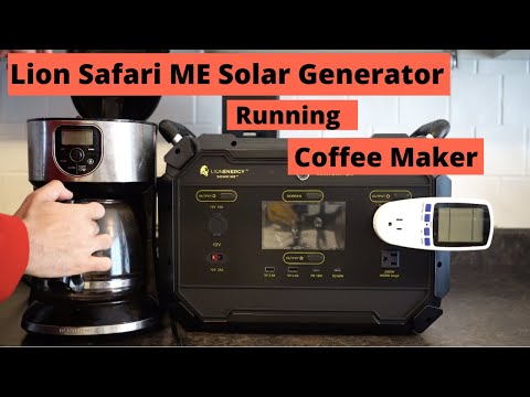 Lion Safari ME Solar Generator Vs Coffee Maker!