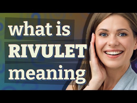 Rivulet | meaning of Rivulet