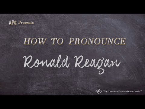 How to Pronounce Ronald Reagan (Real Life Examples!)