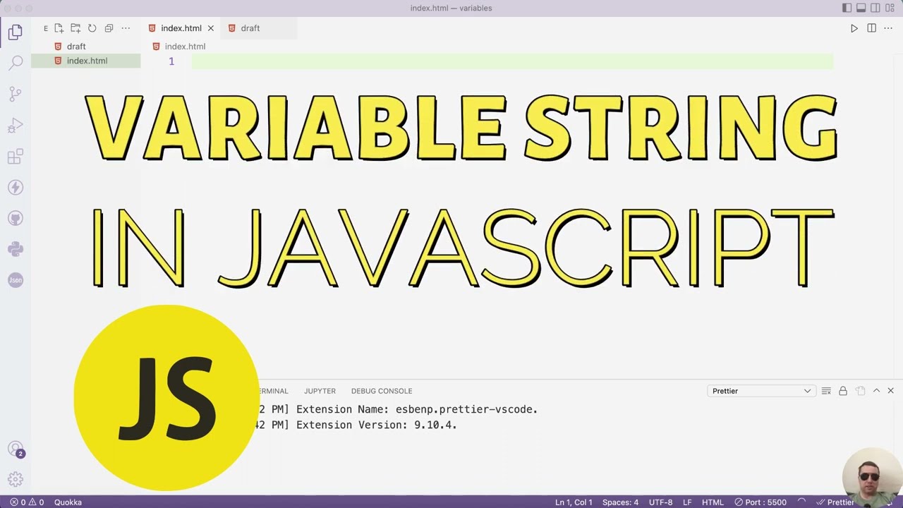 How to Use Variables in Strings in Javascript