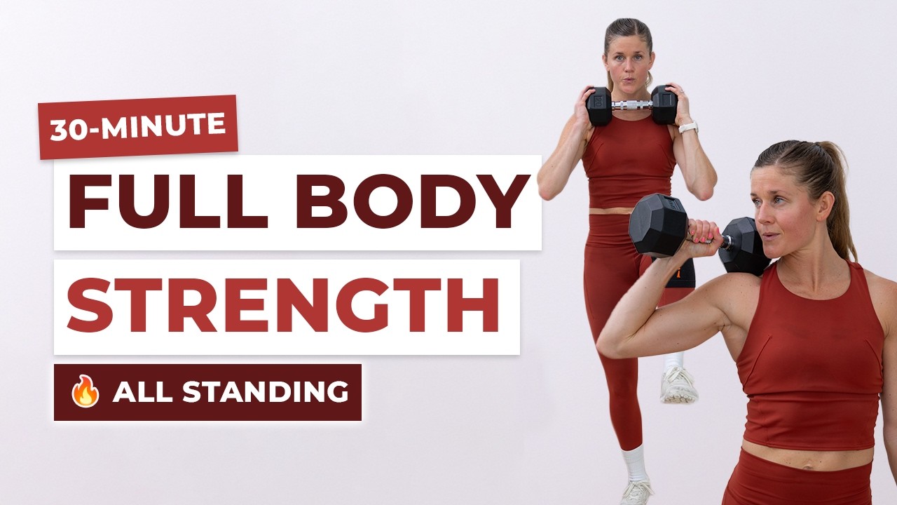 30-Minute Full Body Dumbbell Workout (All Standing, All Strength)