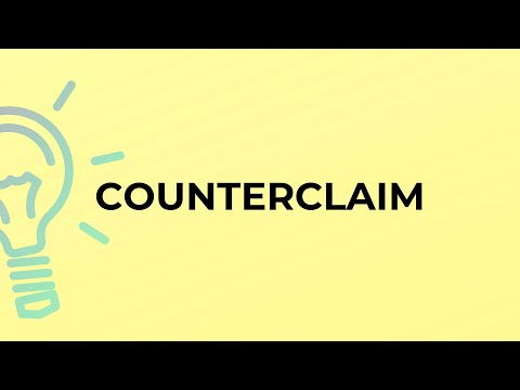 What is the meaning of the word COUNTERCLAIM?