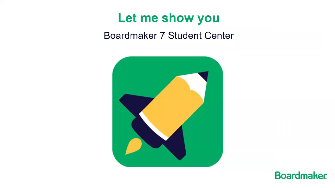 Boardmaker 7: Using the Student Center