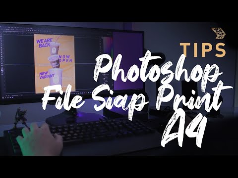 TIPS : Photoshop File Siap Print A4 (bleed, crop marks)