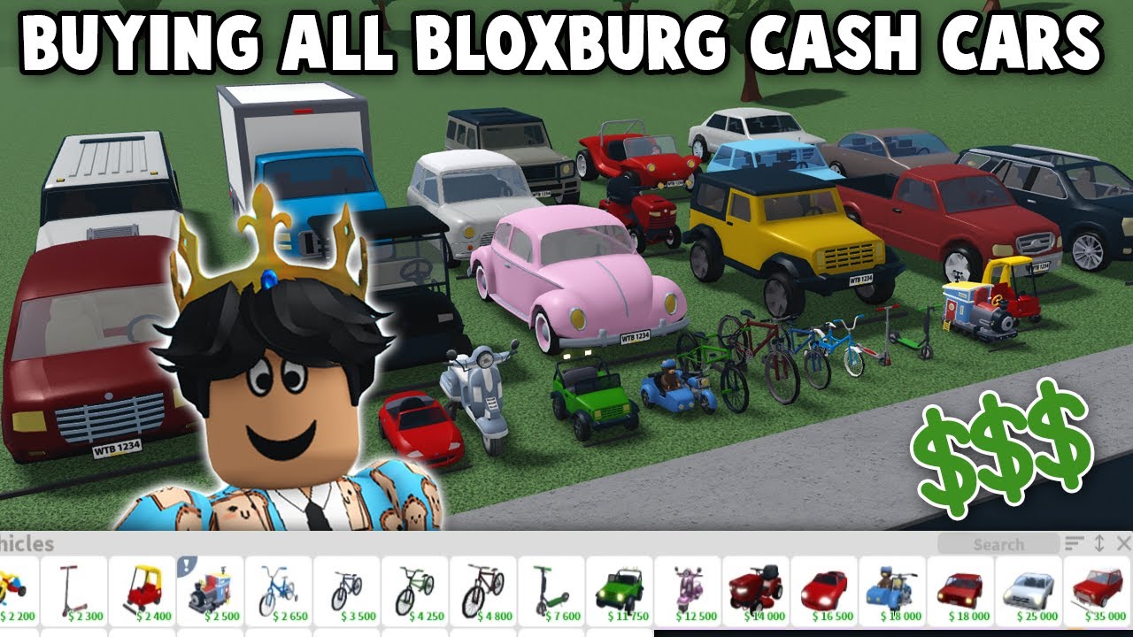 BUYING ALL THE BLOXBURG CASH CARS AND RATING THEM...