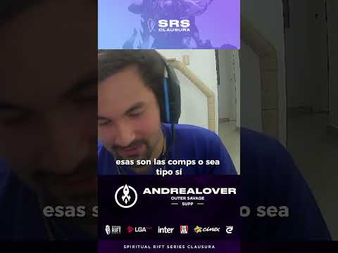 "Estoy seguro de que no practicaron" Andrealover | SRS Clausura 2023 #shorts #support #lol #riot