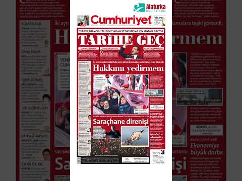 Cumhuriyet Gazetesi 1. Sayfa - 23 Mart 2025