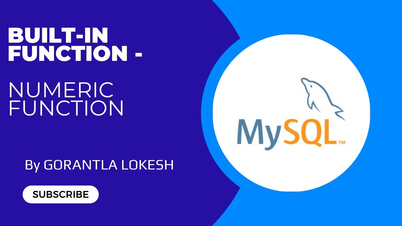 Part 12: Built in Function - Numeric Function in MySql | @mysql#mysql