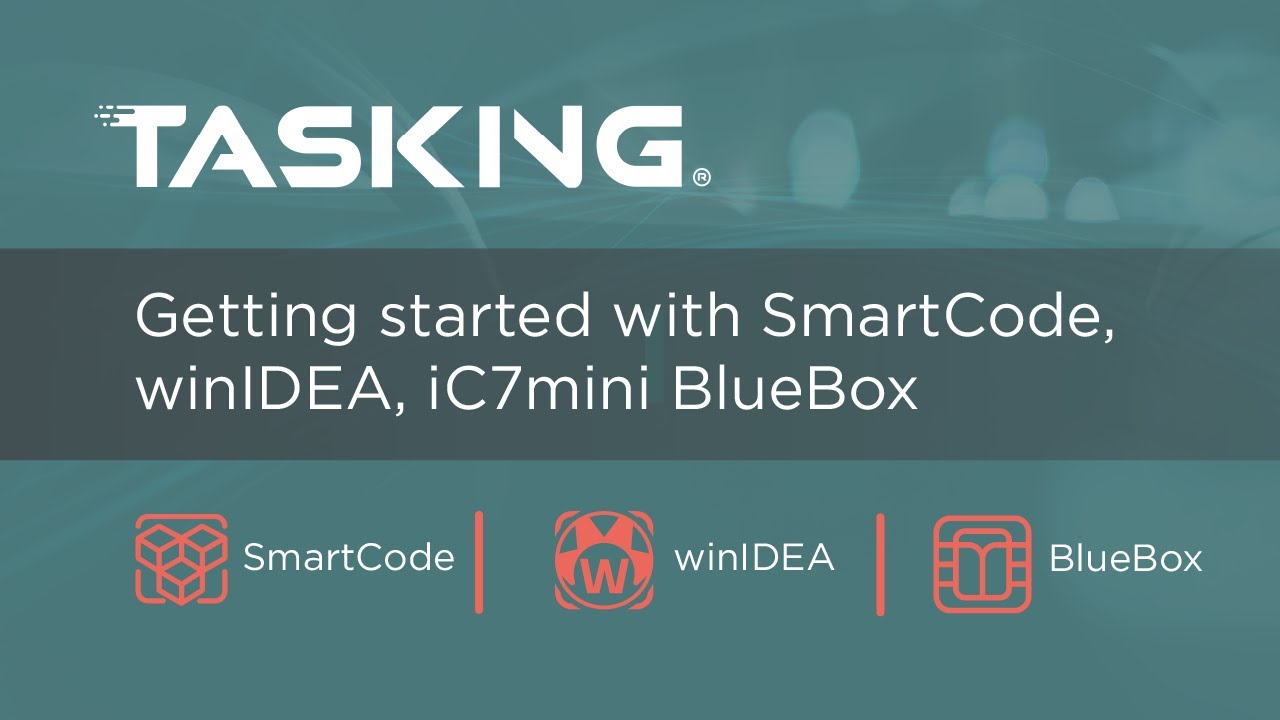 Getting started with SmartCode, winIDEA, iC7mini BlueBox