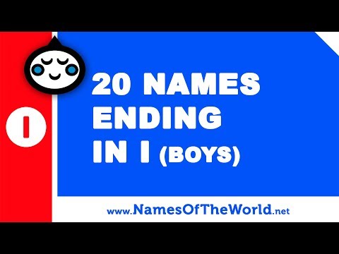 20 boy names ending in I - the best baby names - www.namesoftheworld.net