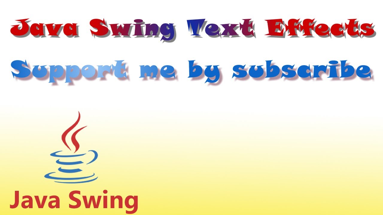 Java Swing - Mouse Hover Text Effects