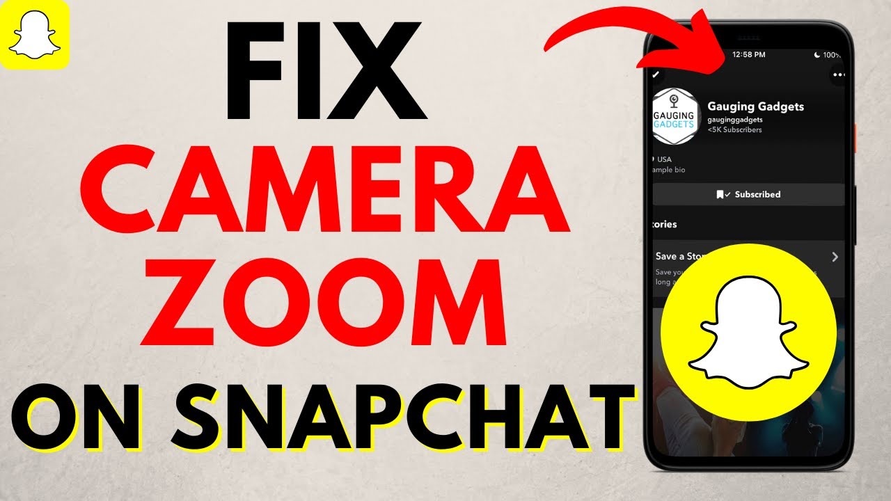 How to FIX Snapchat Camera Zoom Problem
