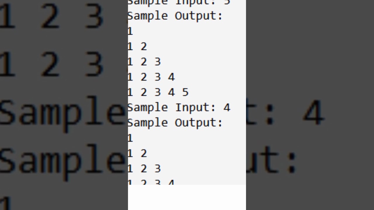 #Day5  Python Magic: Build a Number Pyramid in 1 Minute (Day 5 Challenge) #100daysofcode #python