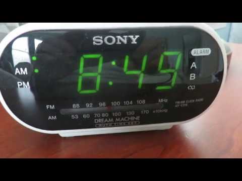 How to set the date/time on the SONY Alarm Clock