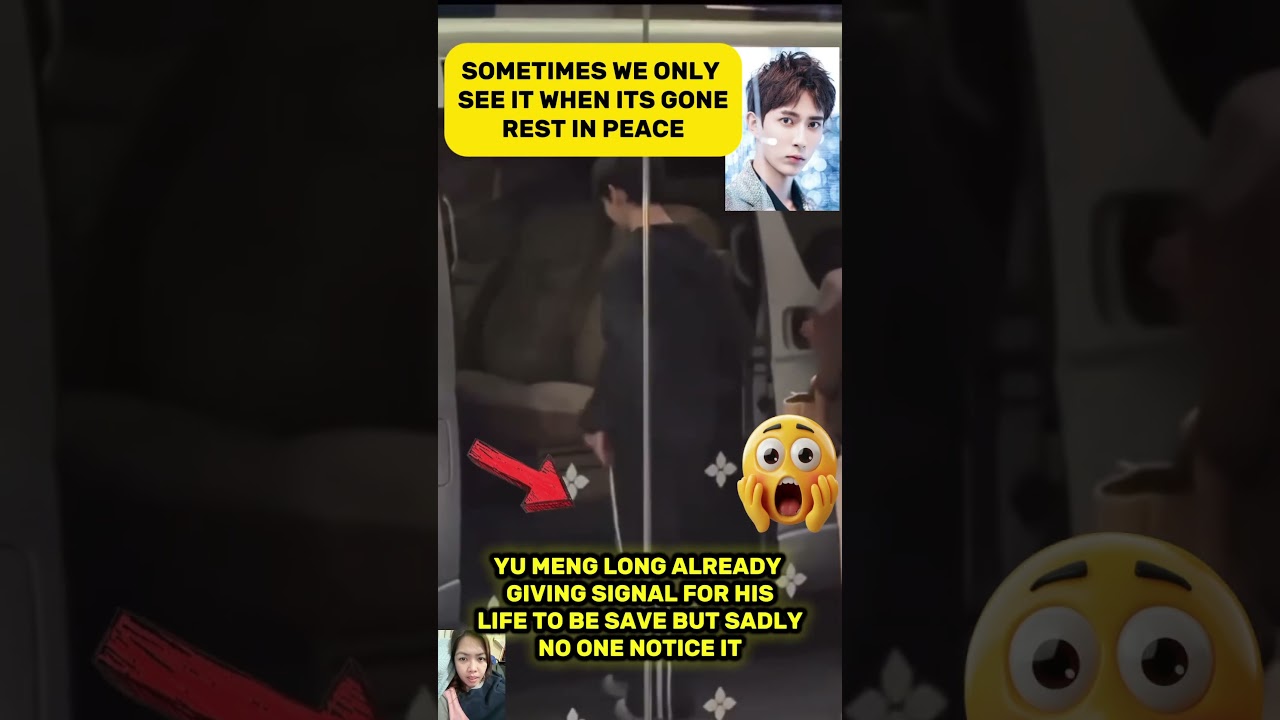 Yu Menglong giving sign before his death #trending #viralvideo #celebrity #ctto #yumenglong #shorts