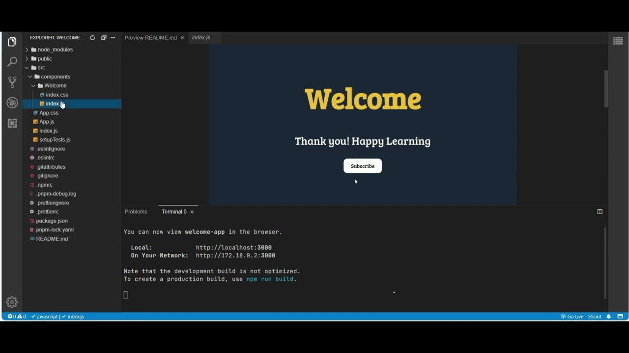 React JS | Coding Practice-5 | Welcome App | NxtWave | CCBP 4.0