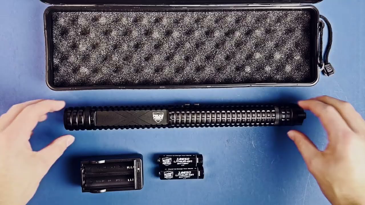 Tactical 12,000,000* Stun Baton Flashlight UNBOXING
