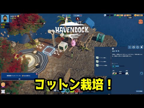 Steam Community :: Video :: 【Havendock】#16 ようやくコットン栽培できる場所見つけた！