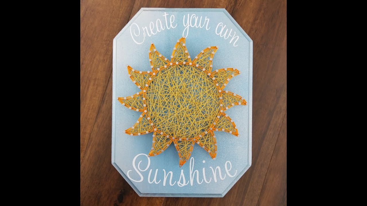 Sunshine String Art basic instructions tutorial