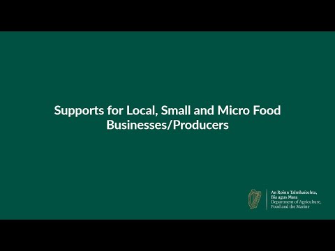 Webinar on supports for local, small and micro food businesses/producers