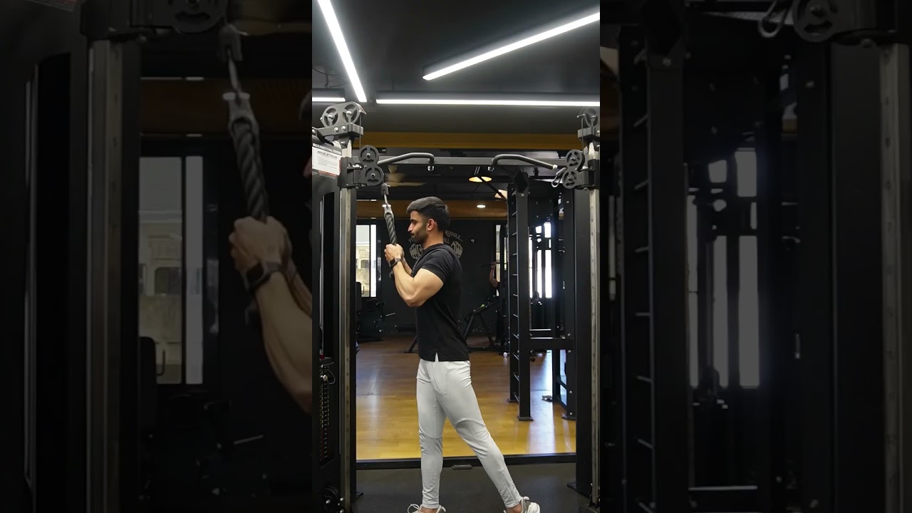 Triceps Rope Extensions Setup in 10 Seconds ✅