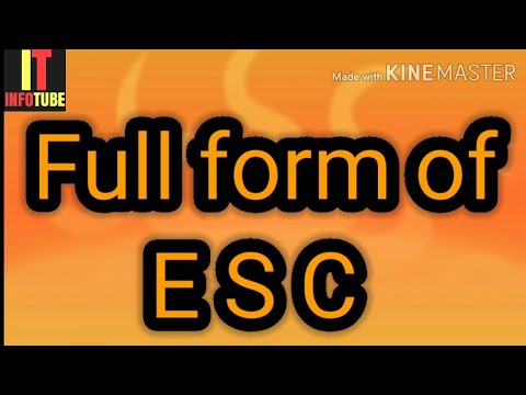 Full form of ESC | what is ESC