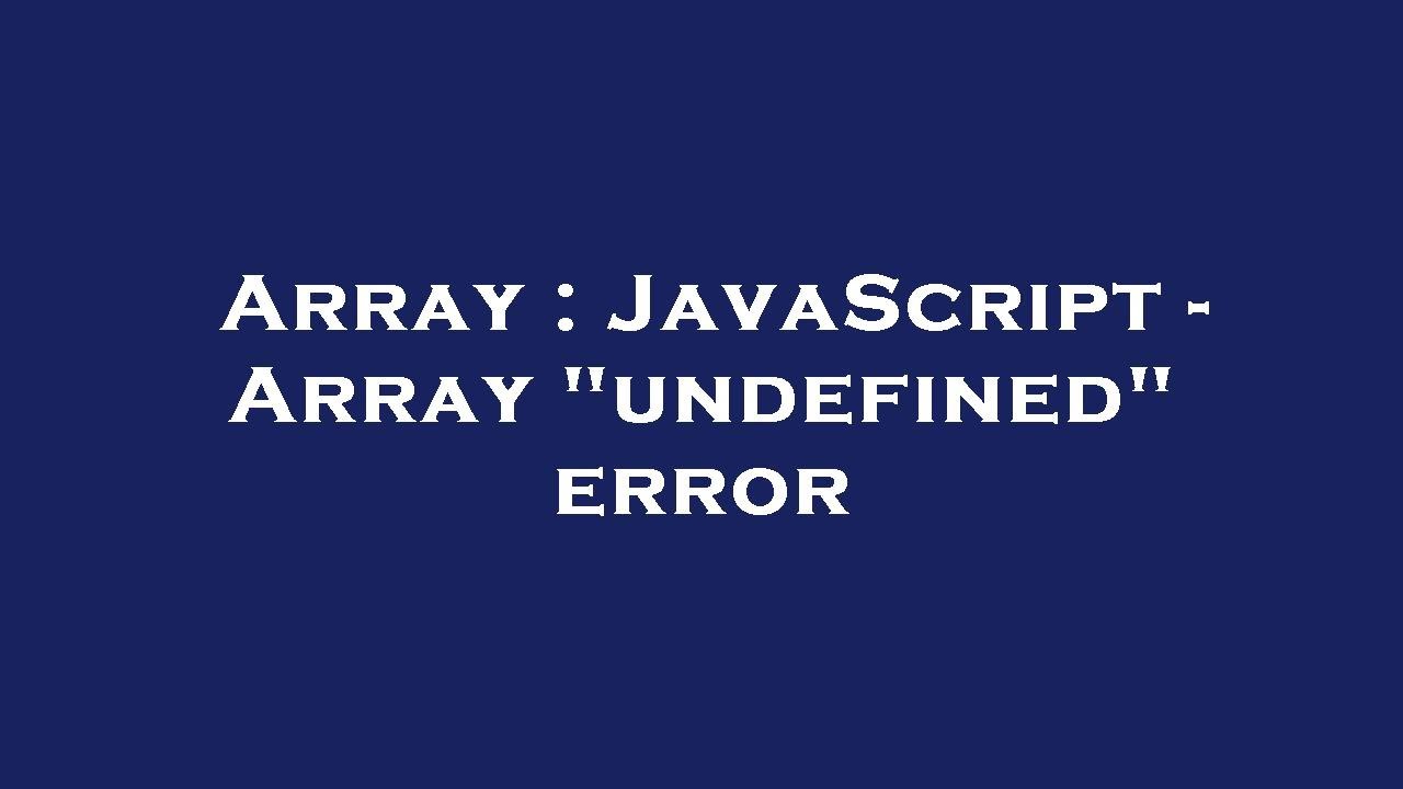 Array : JavaScript - Array 