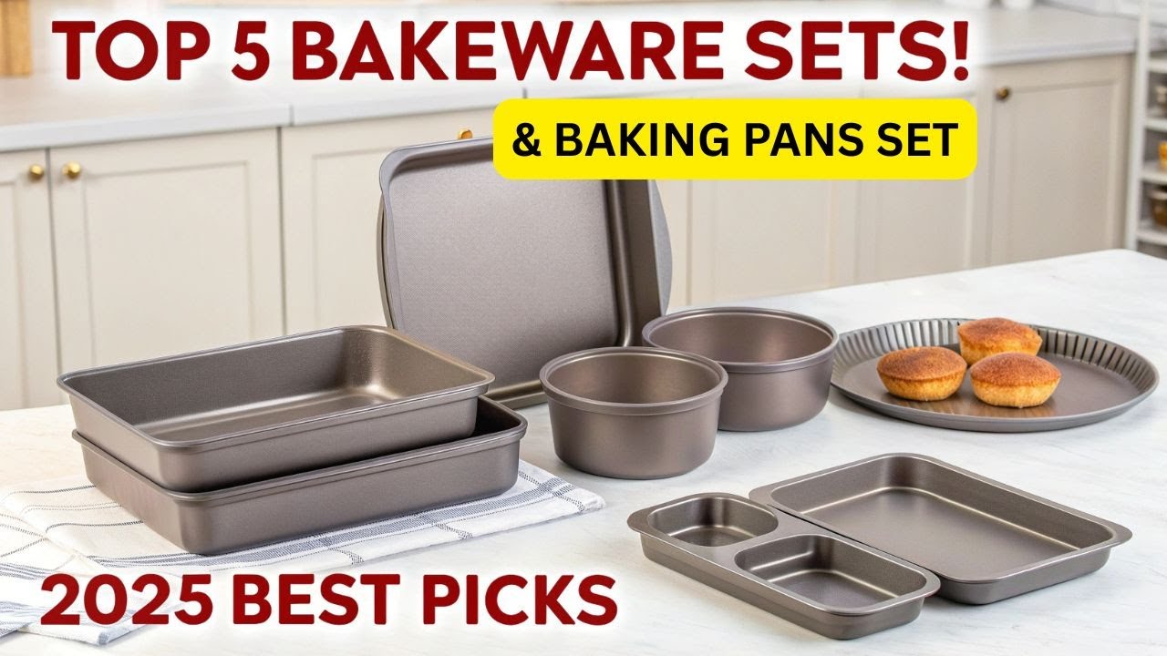 **🔥 Top 5 Best Bakeware &  Baking Pans Set of 2025 | All-Clad, Caraway, Le Creuset & More!