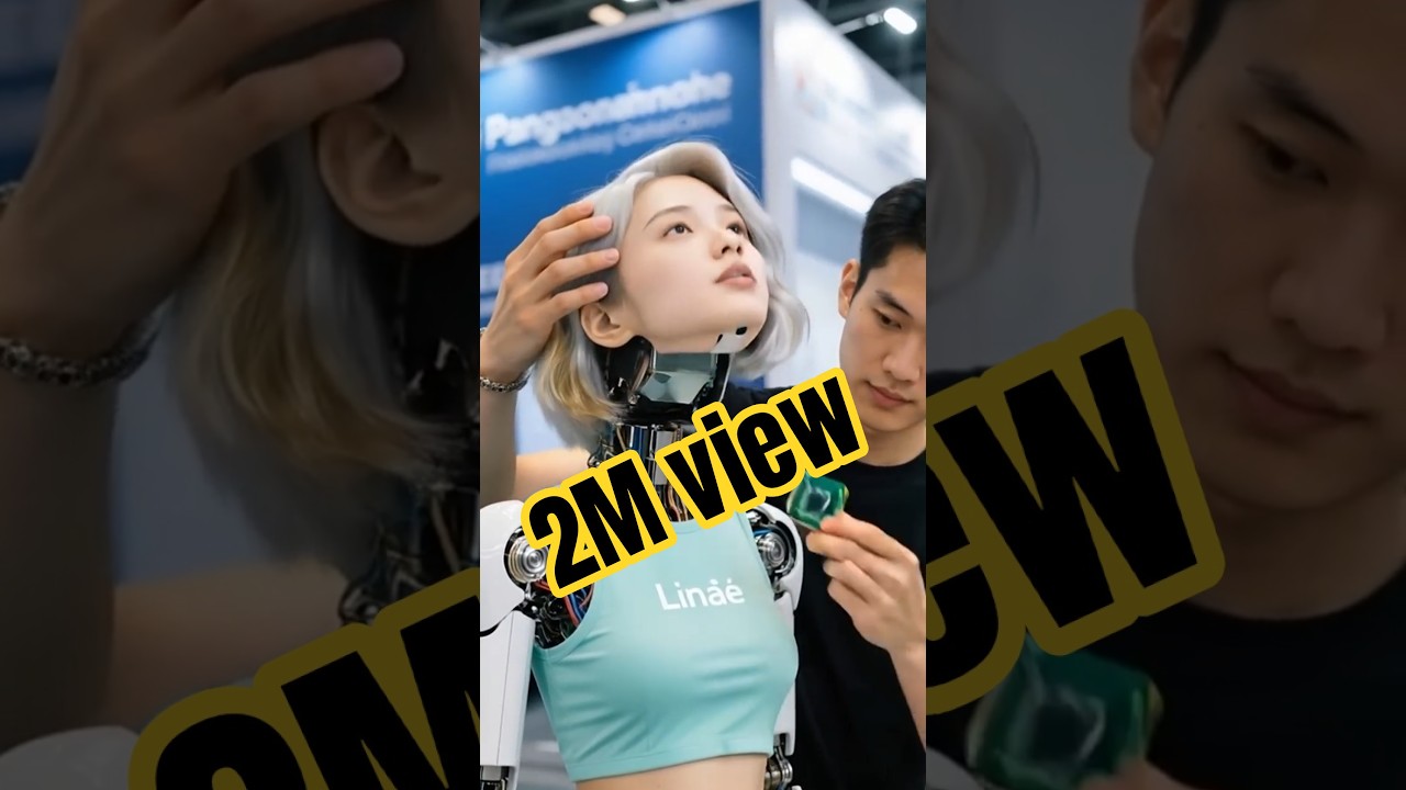 Humanoid Robot Girl Comes To The New Generation Chip Replacement Center With Me  #aiart #robotgirl