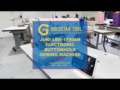 Product Showcase-Juki LBH-1790AN Electronic Buttonhole Sewing Machine-Goldstartool.com -800-868-4419