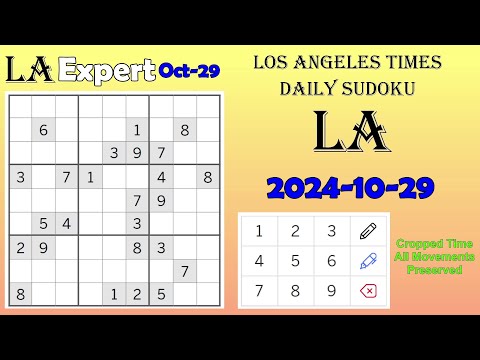 Los Angeles Times Daily Sudoku 2024-10-29 1948 Expert