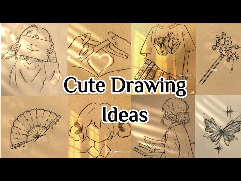 VERY Cute Drawing Ideas | Aesthetic Drawing 🔥 #drawing #aestheticdrawingforkids