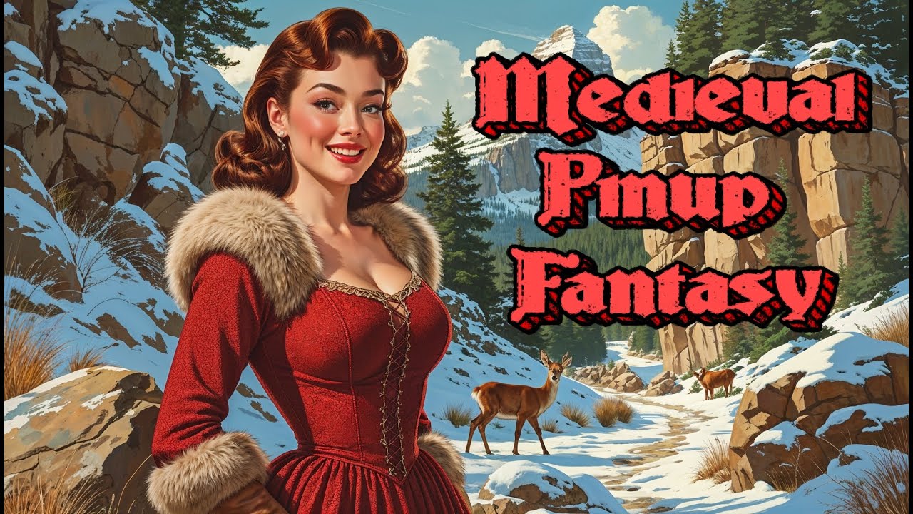 Medieval Pinup Fantasy | Vintage 1950s Medieval Art AI Cinematic Film - 4K