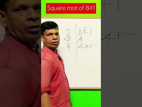 square root of 841 #squareroot #square #maths #shorts #youtubeshorts
