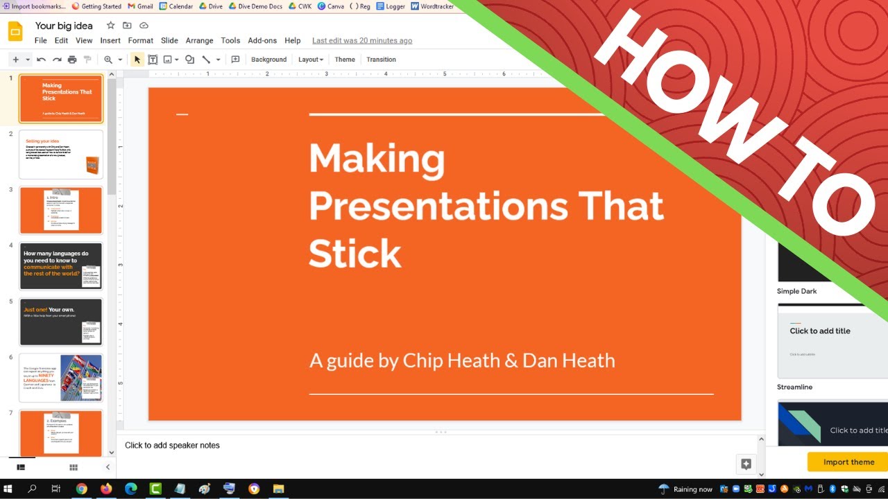 How to Make a Powerpoint on Google Docs