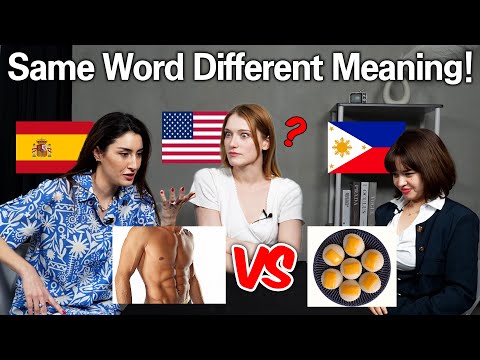 Spain VS Philippines l American Was Shocked by Same Word different Meaning!! (Spanish VS Tagalog)
