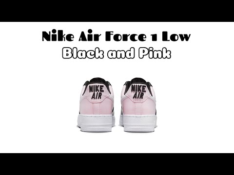 Nike Air Force 1 Low Black and Pink