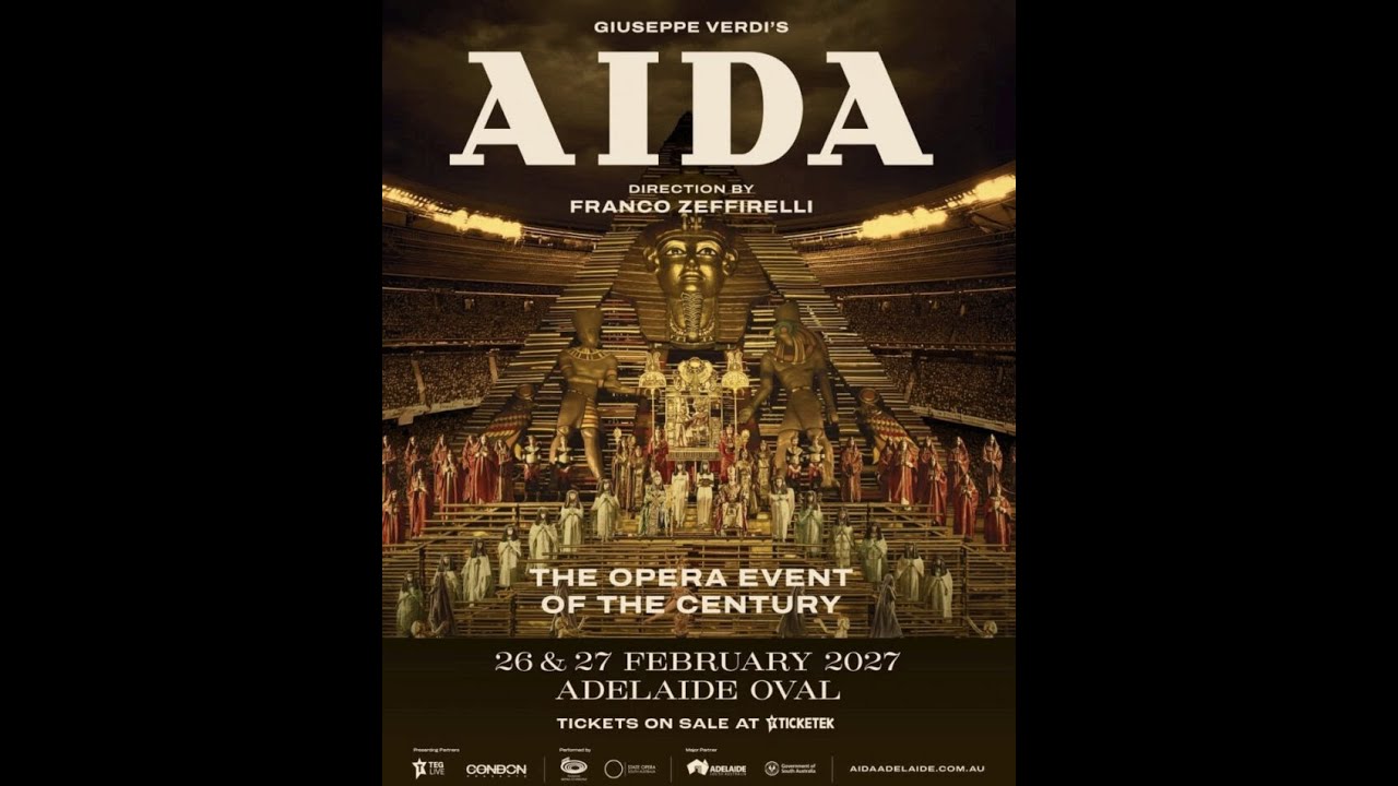 operaclassica: confermata Aida in Australia, l'arena di Verona sarà ad Adelaide nel Febbraio 2027