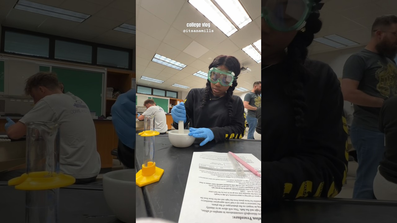 come to my biology lab with me #collegevlog #startingover #biology