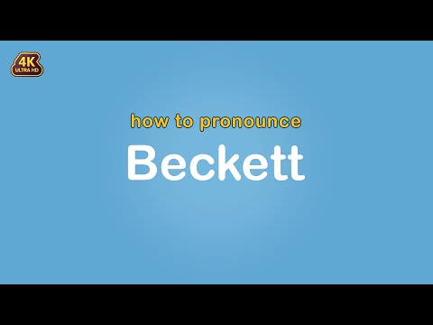 how to pronounce Beckett 【Name】