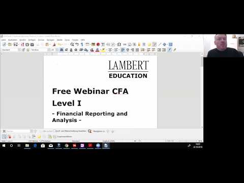 Lambert's Free Webinar CFA Level I: Financial Reporting a. Analysis, Revaluation Surplus
