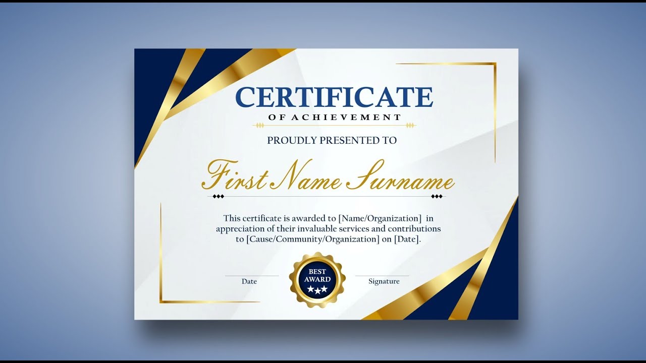 How to Design a Certificate and Badge in CorelDRAW, Step by Step Tutorial for Beginners