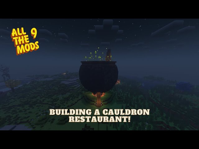 All The Mods 9 Minecraft ATM9 Builds - Building A Cauldron for a Witchy Restaurant! (No ...