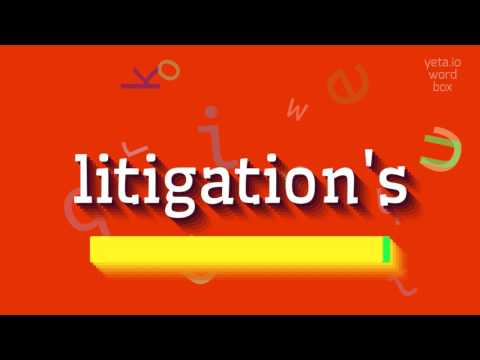 How to say "litigation's"! (High Quality Voices)