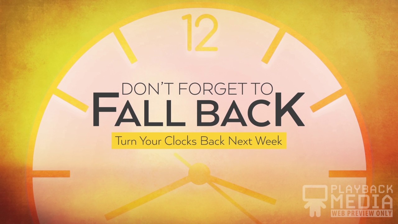 Daylight Saving Time - Fall Back Clock Motion Background