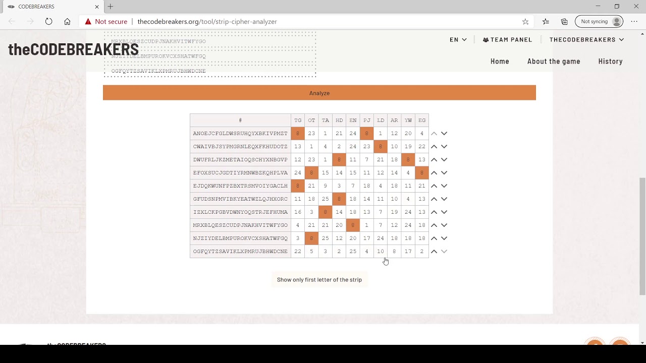 How to break a strip cipher?